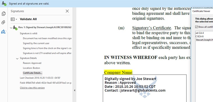 How to digitally sign documents from OpenText Content Suite - Global Cents
